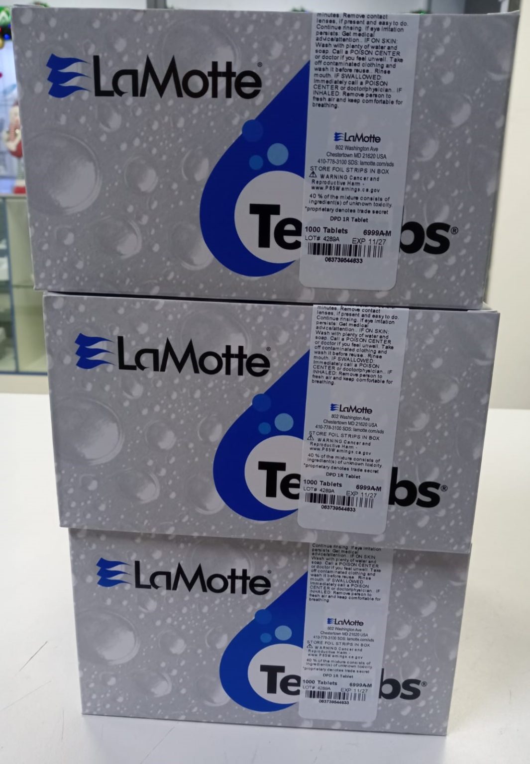 PASTILLAS DPD #1 RAPIDA PARA CLORO LIBRE (1000 Unidades), MODELO 6999A ...