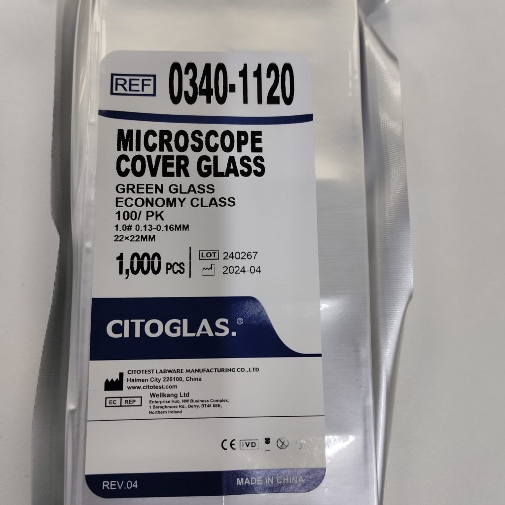 LAMINILLA CUBRE OBJETO DE VIDRIO TRANSPARENTE PARA MICROSCOPIO 22X22MM X100 UNIDADES – COVER ...
