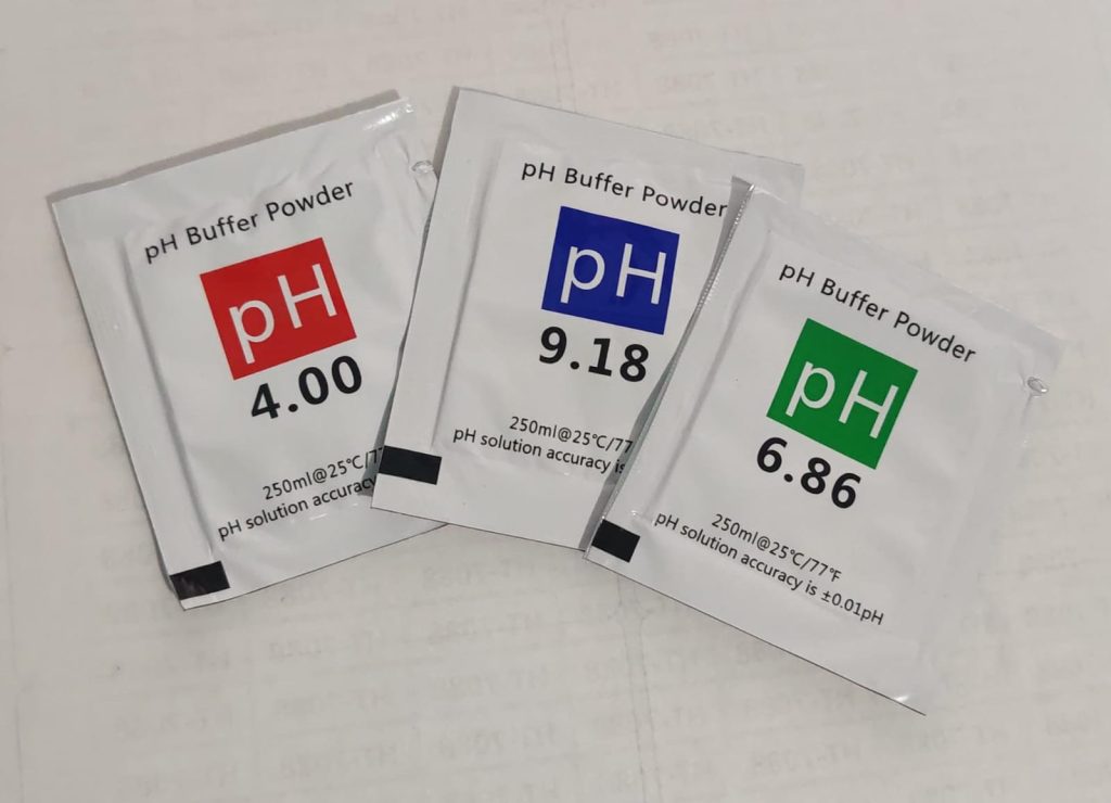 Solución en polvo tampón para calibración en PH (ph4.01; ph6.86; ph9.18) «kit de ph 3 en 1 ...