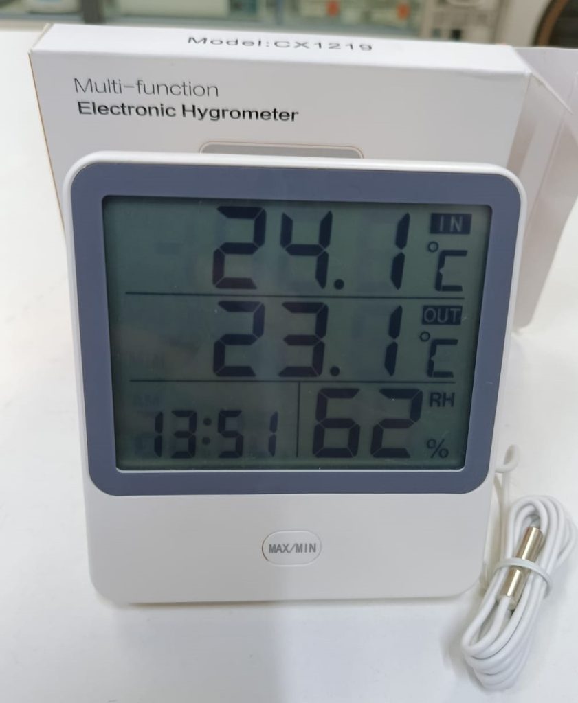 TERMOHIGROMETRO DIGITAL MEDIDOR DE TEMPERATURA Y HUMEDAD HTC-8 T° / HR ...